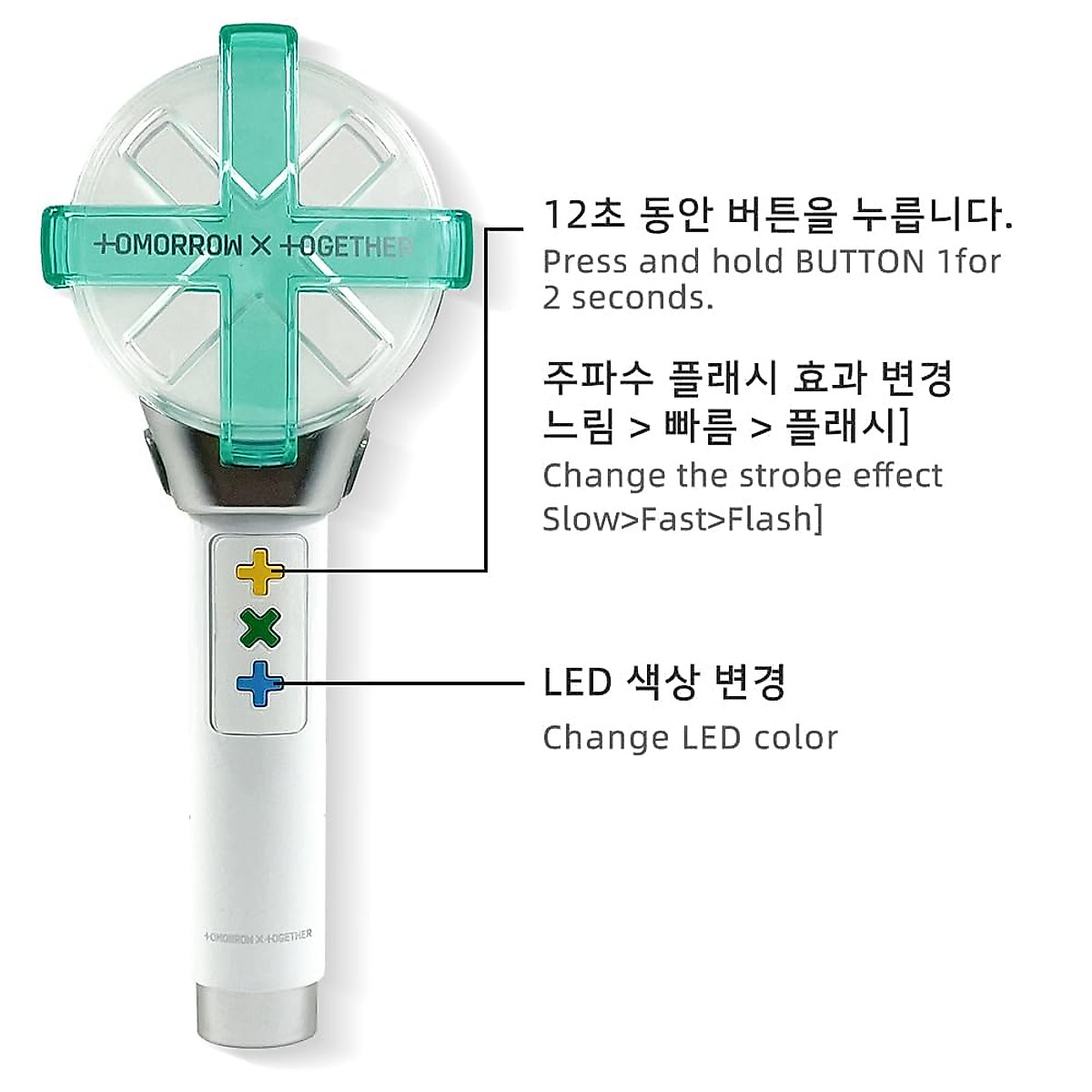 HYUNLAI TXT Official Light Stick Version 2 Kpop Light Stick for Concert (+ Special Kpop Photocards Set)