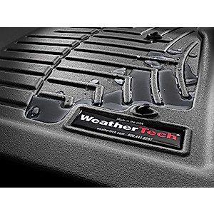 WeatherTech Custom Fit FloorLiners for Tesla Model 3-1st & 2nd Row (441220-1-2), Black