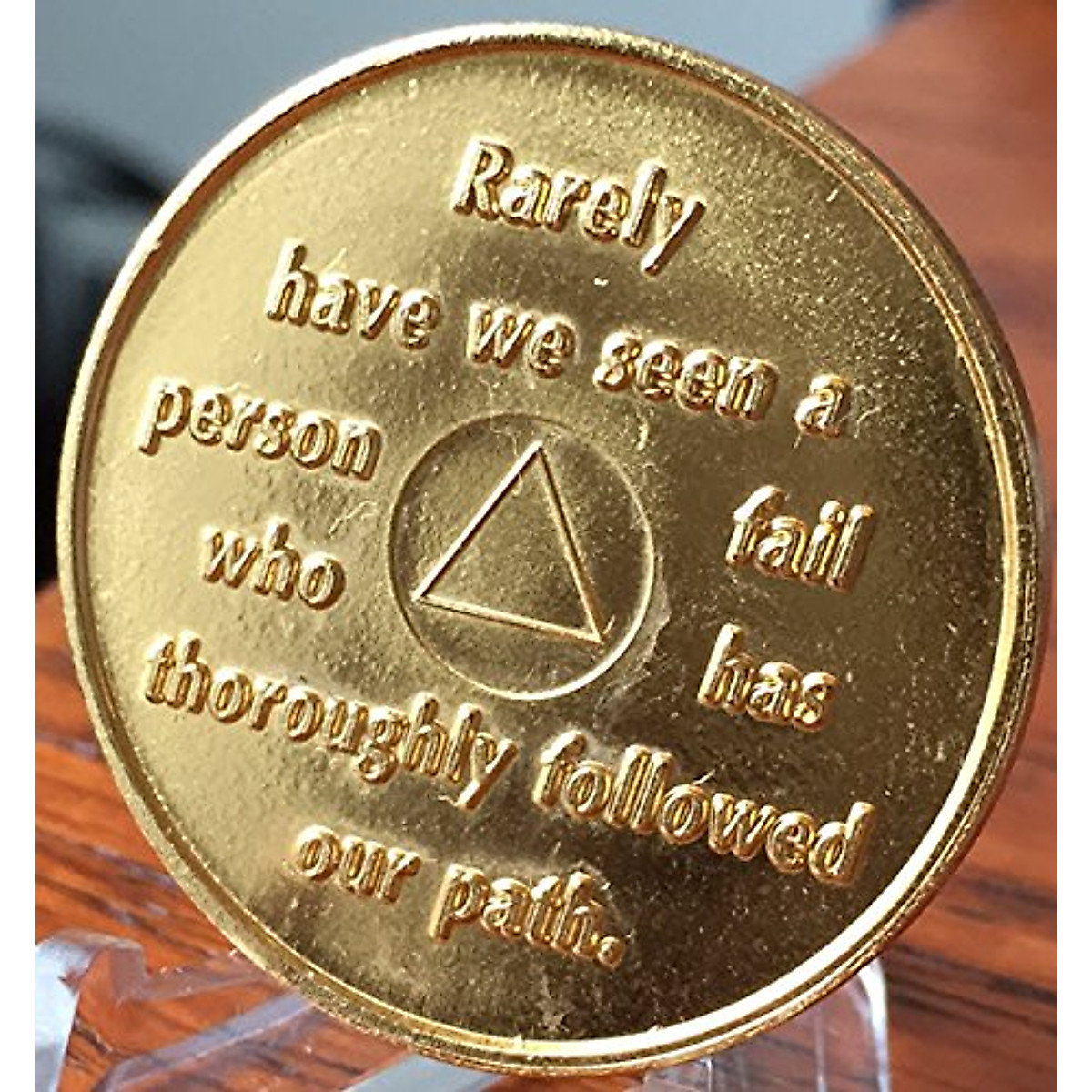 1 Year Founders AA Medallion HD Orange Black Gold Plated Bill & Bob Chip