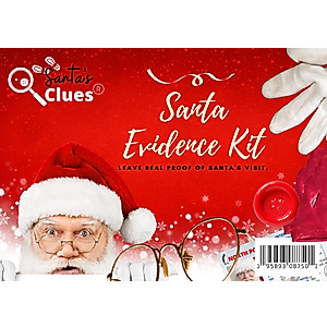 Santa Evidence Kit - Proof of Santa, Santa License, Santa Button, Lost Glove for Kids Christmas