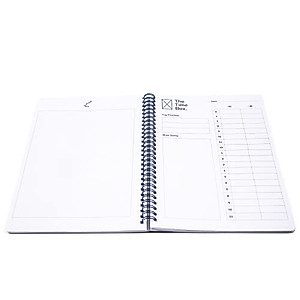 The Time Box Daily Management Notebook - Time Blocking To Do List Planner, Brain Dump Agenda, Blank Hourly Personal Organizer Notepad for Work 140 Undated Pages 7" x 10"