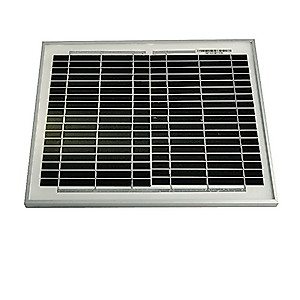 NUZAMAS 10W 12V Solar Panel Aluminium Frame Battery Charger Home Off Grid Caravan Boat Shed Car Motorhome Camping Fishing Hunting Portable Power