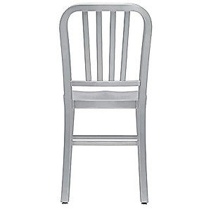 Laura Davidson Furniture Set of 2 Bryant Side Chairs for Dining & Office- Commercial Grade and Lightweight with Arm Rest, Made of Aluminum, Aluminum