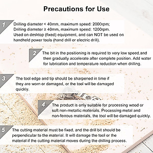 uxcell Forstner Drill Bits 40mm, Tungsten Carbide Wood Hole Saw Auger Opener Woodworking Hinge Hole Drilling Boring Bit Cutter Gray with Case