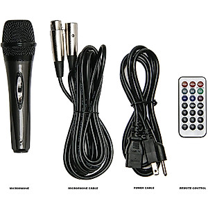 Alphasonik 10" Powered 1600W PRO DJ Amplified Loud Speaker Bluetooth USB SD Card AUX MP3 FM Radio PA System LED Ring Karaoke Mic Main Monitor, Band Church, Party, Guitar Amp, Home, BBQ w/Tripod Stand