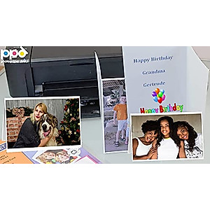 PPD Inkjet Glossy Printable Greeting Cards LTR 8.5 x 11" 64lbs. 240gsm 10.9mil With Envelopes x 50 Sheets (PPD051-ENV-50)