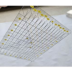 HONEYSEW Acrylic Quilt Cut Ruler Template for Quilting Fabric Cutting Crafts