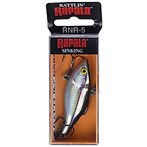 Rapala Rattlin' Rapala 05 Fishing lure, 2-Inch, Holographic Shad