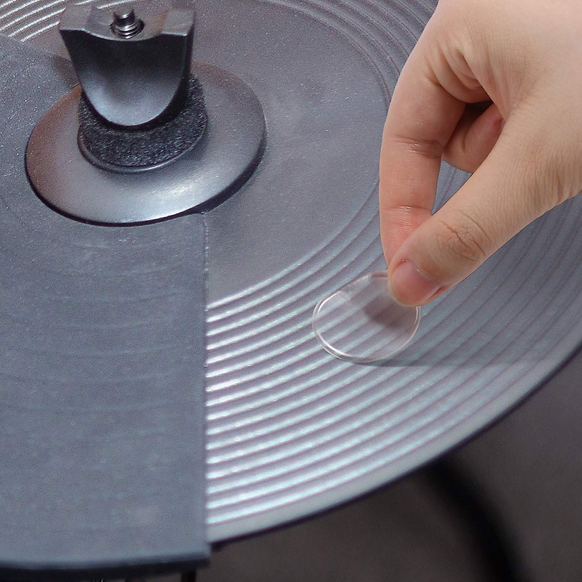 MIKIMIQI Drum Dampeners Gel Pads, 30 Pcs Round Silicone Drum Silencers and 2 Pcs Long Clear Soft Drum Dampening Gel Pads Drum Mute Pads for Drums Tone Control, 4 Colors