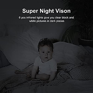 litokam Little elf Indoor Security Camera, 1080P Baby Monitor Camera with Phone App, WiFi IP Camera with Night Vision, 2-Way Audio, Motion Detection, Pet Cat Dog Cam - Compatible with Alexa, 2 Pack