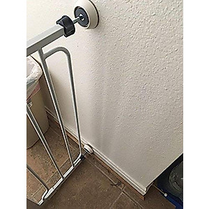 vmaisi Baby Gate Wall Protector - Protect Walls & Doorways from Pet & Dog Gates - Pressure Mounted Gates Work on Stairs - 4 Pack Gates Wall Cups - White