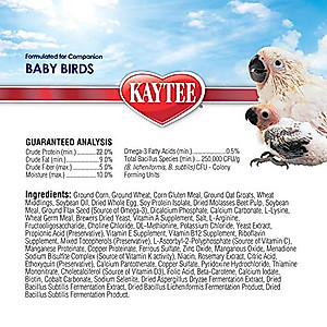 Kaytee Exact Hand Feeding Pet Bird Baby Food For Parrots, Parakeets, Lovebirds, Cockatiels, Conures, Cockatoos, and Macaws, 5 Pound