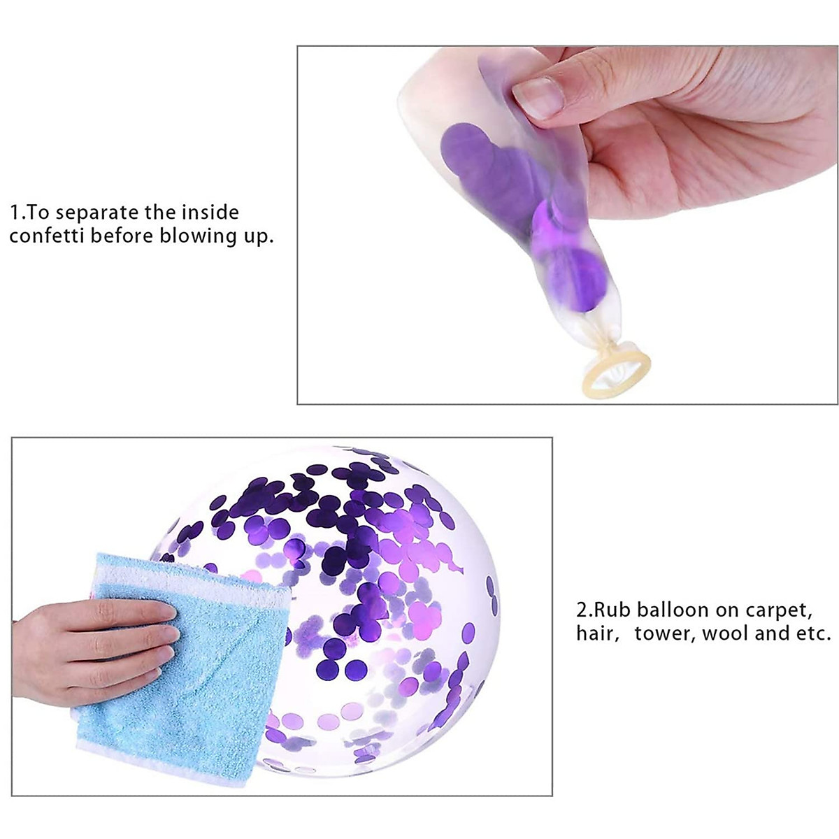 Purple Balloon Arch Garland Kit, Purple White Confetti Balloons Arch Garland For Festival Picnic Family Engagement, Wedding, Birthday Party, Gold Theme Anniversary Celebration Decoration