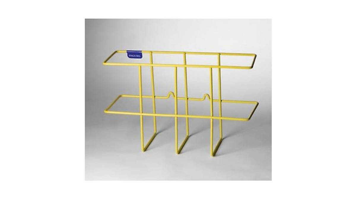 Bright Yellow MSDS Binder Rack for 4-Inch 3-Ring Binders