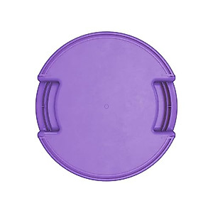 SPARTA Bronco Waste Container Trash Container, Round Trash Bin for Disposal, 10 Gallons, Purple, (Pack of 6)