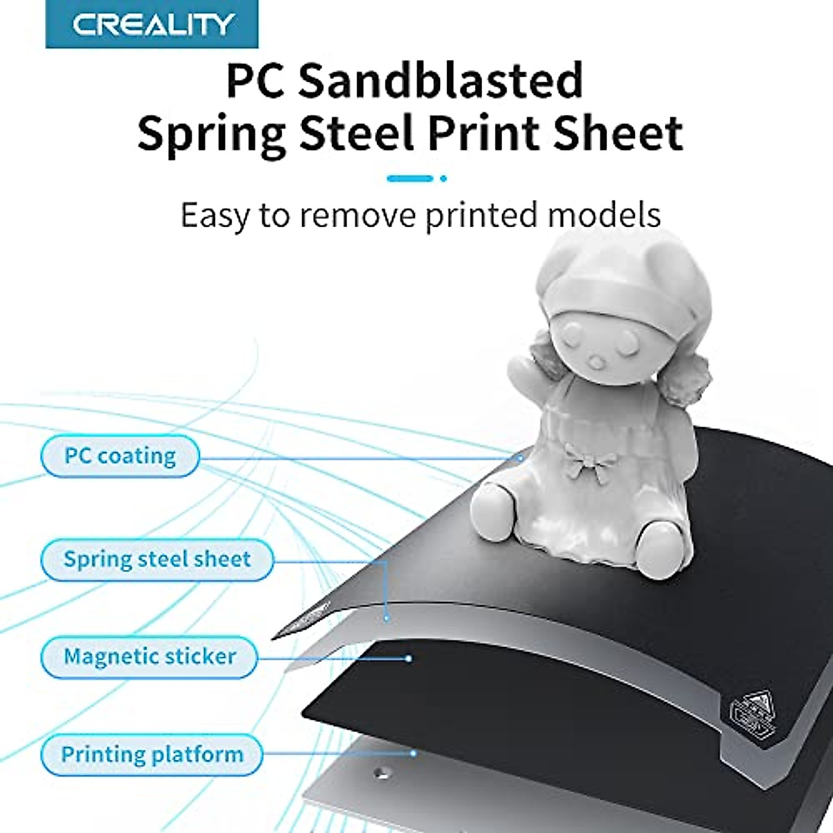 Official Creality 3D Printer Ender 3 S1 with CR Touch Auto Leveling, Sprite Extruder, High Precision Z-axis, Removable PC Build Plate, FDM 3D Printer for Beginners Professional 8.66"x 8.66" x 10.63"