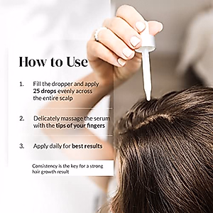 Kerotin Hair Growth Serum - Intensive Hair Growth Drops Treatment - Boost Natural and Healthy Hair Growth, Increase Hair Density, Reduce Hair Loss - Promotes longer and thicker hair.