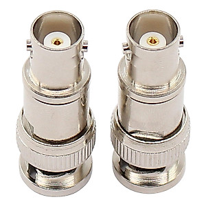 MOTOKU 2X Copper Adapter 50Ohm 38.5mm Insert Type BNC Feed Through Terminator