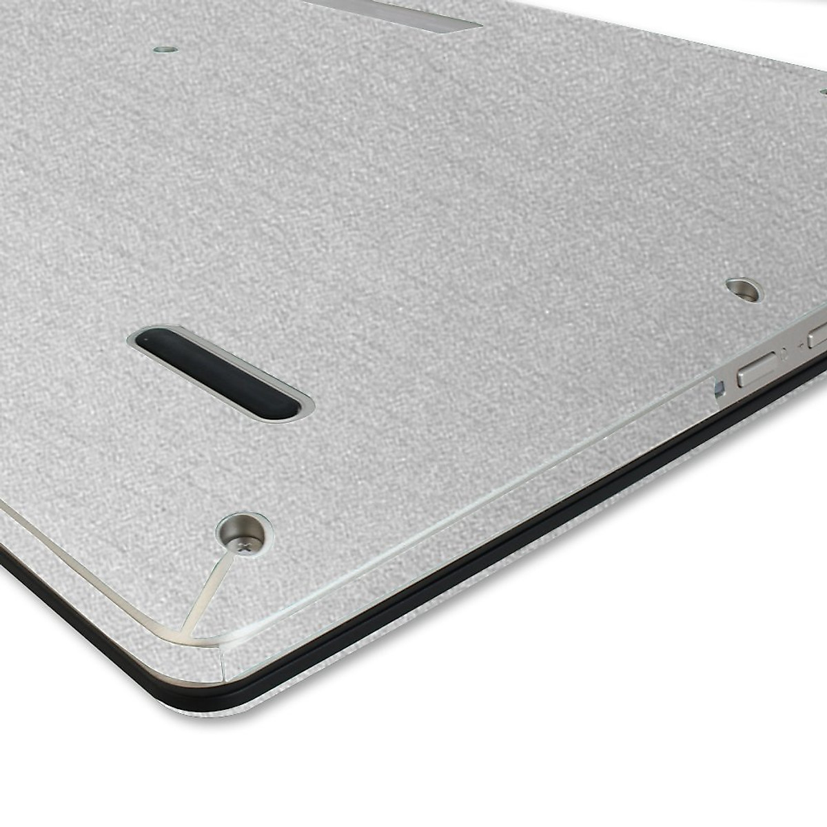 Skinomi Brushed Aluminum Full Body Skin Compatible with Toshiba Satellite Radius (2015, 15.6 inch)(Full Coverage) TechSkin with Anti-Bubble Clear Film Screen Protector