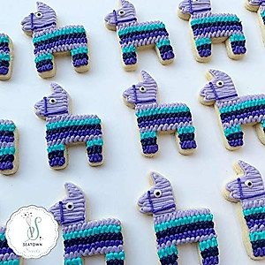 Fiesta Piñata Mexican Cinco de Mayo Cookie Cutter 9 Piece Set from The Cookie Cutter Shop - Sombrero, Maraca, Chili Pepper, Cactus, Guitar Cookie Cutters – Tin Plated Steel Cookie Cutters