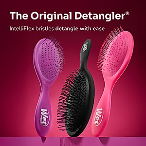 Wet Brush Original Detangler Hair Brush, Golden Gingham (Coastal Charm), Ultra-Soft IntelliFlex Bristles, Detangling Bristles Glide Through Tangles (Wet Dry & Damaged Hair), Women & Men