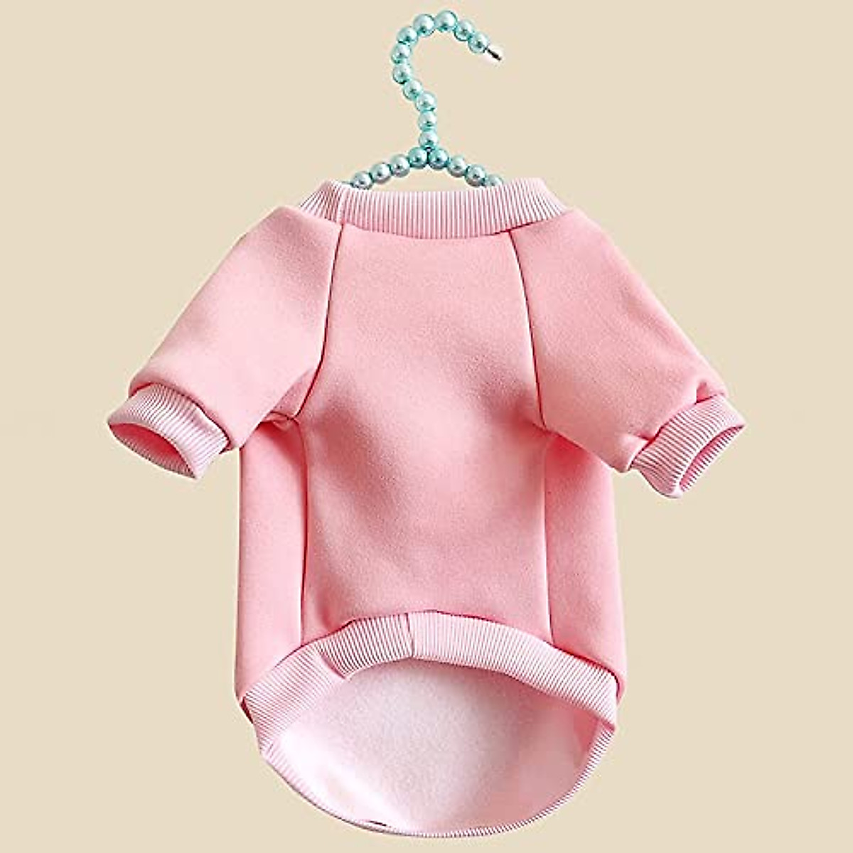 Cat Sweaters - Hairless Cat Cotton Tshirts Pet Clothes - Pullover Kitten T-Shirts with Sleeves - Cats & Small Dogs Apparel (Pink Red, Medium)