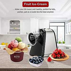 Szikawo Professional Salad Maker Electric Slicer/Shredder with One-Touch Control and 4 Free Attachments for fruits, vegetables, and potato