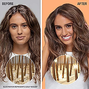 Neutrogena Exfoliating Healthy Scalp Clarify & Shine Shampoo for Oily Hair and Scalp, Anti-Residue Shampoo with Pink Grapefruit, pH-Balanced, Paraben & Phthalate-Free, Color-Safe, 12oz