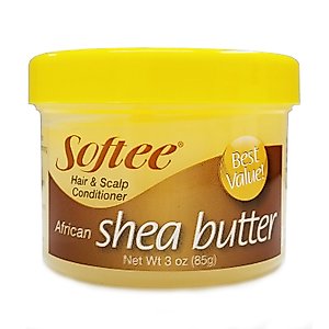 Softee African Shea Butter Hair & Scalp Conditione​r, Yellow , 3 Oz