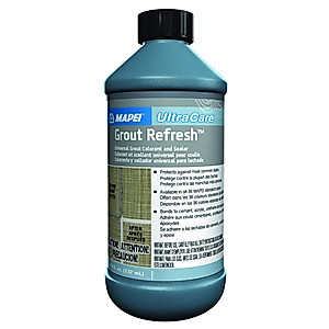 Mapei Grout Refresh Colorant and Sealer: Grout Paint and Sealant - 8 Ounce Bottle, White