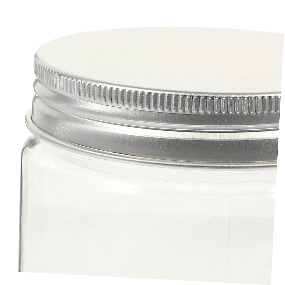 Hemoton 8 Pcs Kitchen Storage Jar Empty Condiment Containers Transparent Cereals Jar Empty Cylinder Jar Candy Canister Kitchen Pantry Jars Kitchen Nuts Storage Dry Nuts Sealing Jars