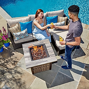 Aiden Brown 30” Square Gas Fire Table