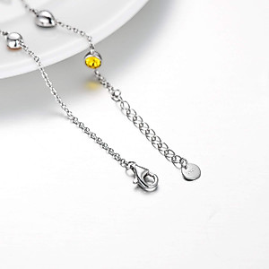 AOBOCO Sterling Silver Dragonfly Bracelet Embellished with Crystals from Austria, Adorable Insects in The Garden Series, Anniversary Birthday Multicolor Dragonfly Jewelry Gifts for Women-1