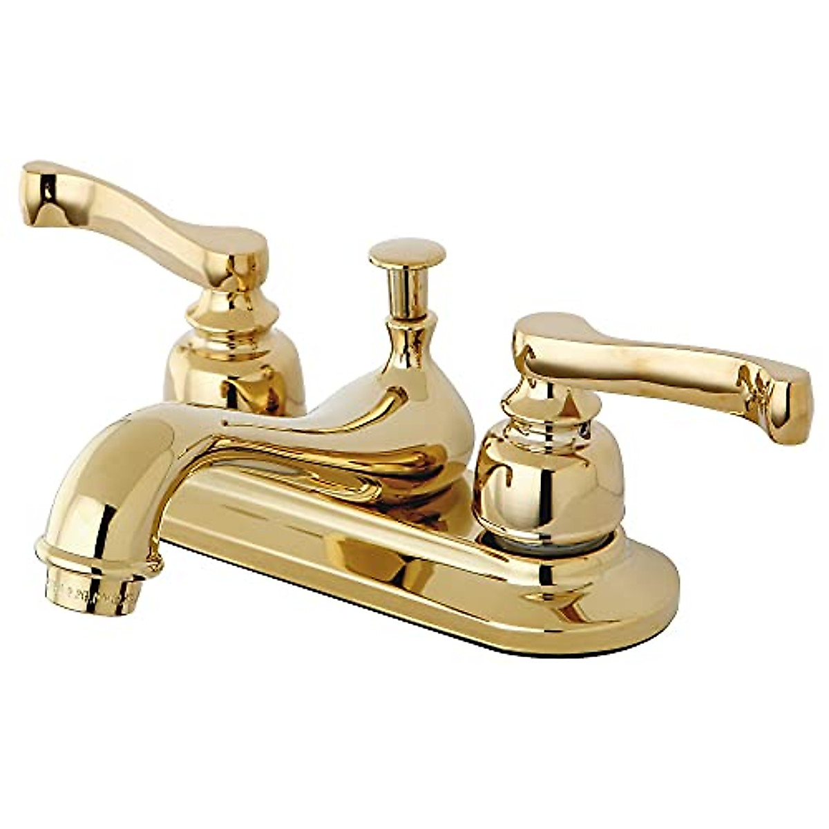 Kingston Brass KB8602 Royale 4" Centerset Bathroom Faucet, 4-1/2 inch Spout Reach, Polished Brass