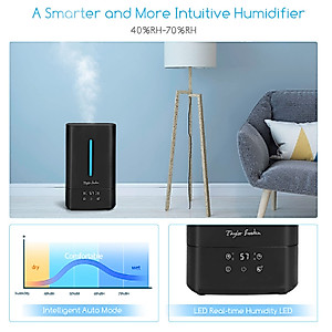 Humidifiers for Bedroom Warm and Cool Mist 5L Top Fill Water Tank Lasts Up to 30 Hours