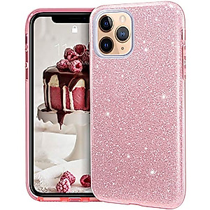 MATEPROX Compatible with iPhone 11 Pro Max case,Bling Sparkle Cute Girls Women Protective Case for iPhone 11 Pro Max 6.5 inch(Pink)