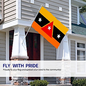 Pogtopia Dream Commune Smp Flags Garden Flag 3x5 Foot Spring Outside Outdoor Indoor House Room Decoration Banner - Canvas Header And Double Stitched 3 X 5 Ft