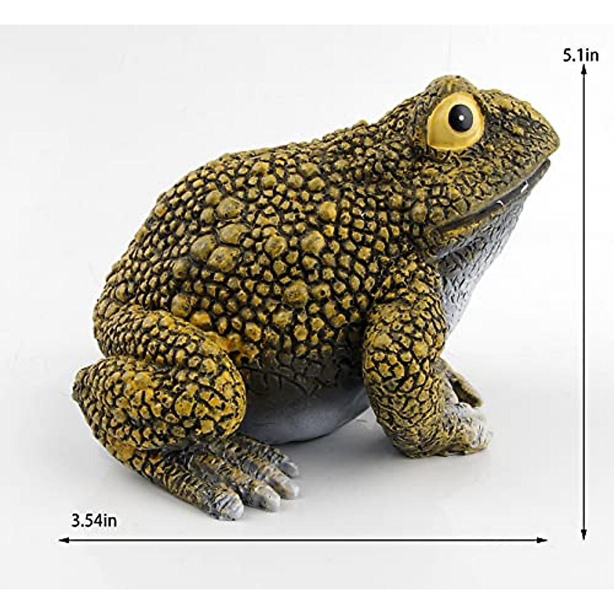 ABEESEA Frog Toad Sculptures Garden Statues Yard Art Resin Decorations Outdoor Outdoor Toad Figurine for Gardens,patios and lawns,Brown