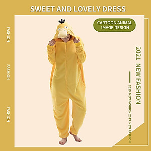 AILMQYJL Snug Fit Unisex Adult Onesie Pajamas, Flannel Cosplay Cartoon One Piece Halloween Costume hooded Sleepwear Homewear