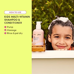 Evereden Kids Shampoo and Conditioner 2 in 1: Fresh Pomelo, 10.1 fl oz. | Gentle Kids Skin Care | Non-toxic and Clean Ingredients