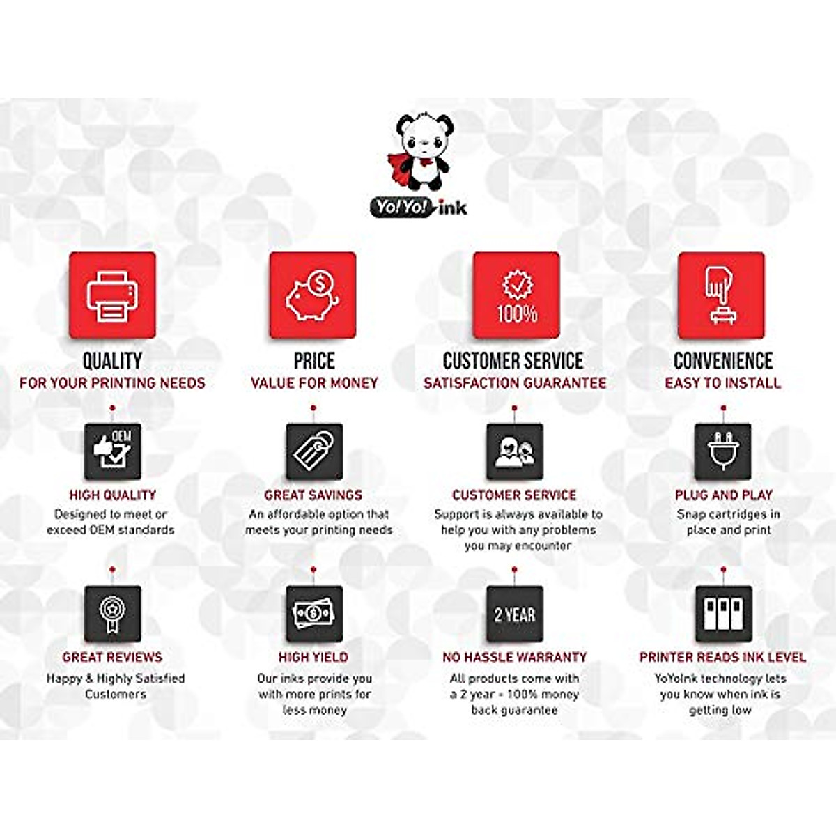 YoYoInk Compatible Toner Cartridge Replacement for Brother TN221 TN225 B/C/M/Y (2 Black, 1 Cyan, 1 Magenta, 1 Yellow; 5 Pack)