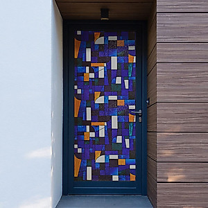 BDF 3ABST Window Film Abstract Stained Glass (36" X 59 1/2" (2 Continuous Patterns))