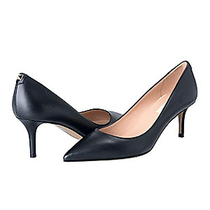 Valentino Women's Black Leather Classic Heeled Pumps Shoes Sz US 6 IT 36