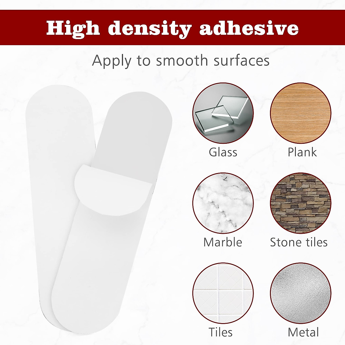 ChengFu Self Adhesive Strips, Replacement Adhesive Strips Compatible with Self Adhesive Paper Towel Holder, Paper Towel Holder Under Cabinet, 5.7 x 1.6 Inch (2 Pack)