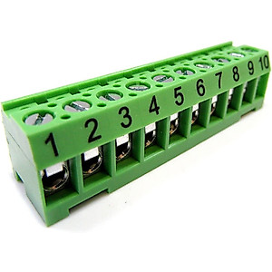 Jandy Pro Series Terminal Bar Connector, 10 Pin Green, AquaLink RS