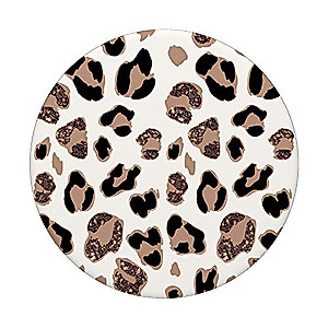Rose Cheetah Print Cute Leopard Pattern Jaguar Lover Gift PopSockets Swappable PopGrip