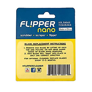 FL!PPER Flipper Nano Aquarium Scraper Replacement Blades for Fish Tank Cleaning Kits