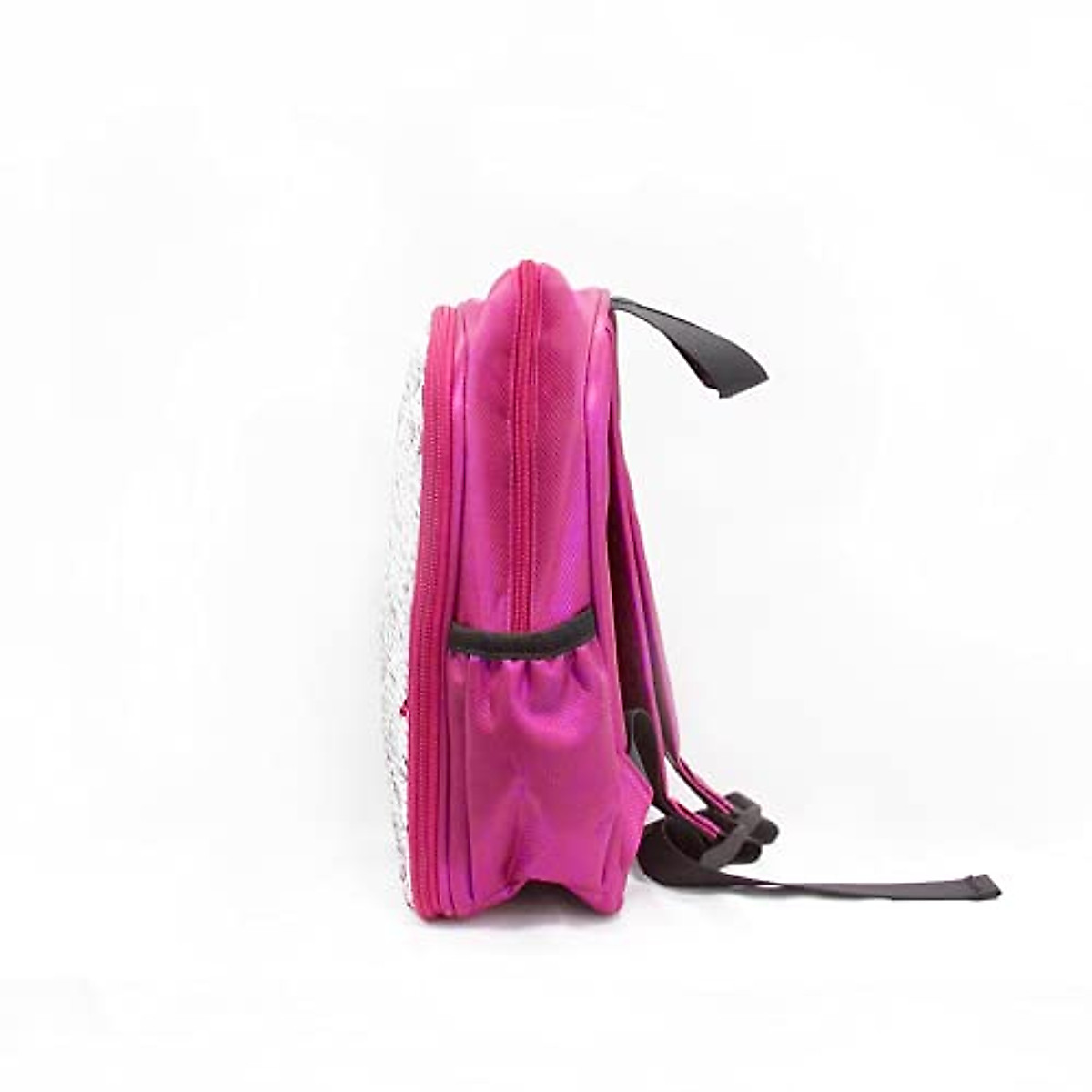 MR.R Sublimation Blanks Reversible Sequin Backpack for Girls Magic Sequin School Bag with Padded Back and Adjustable Straps,Pink,10.6x13.4 inch