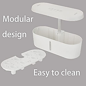 DEAR CARBON Hydroponics Growing System 8 Pots, Indoor Garden with LED Grow Light, Upgrated Lens, Plants Germination Kit, Adjustable Height to 22"