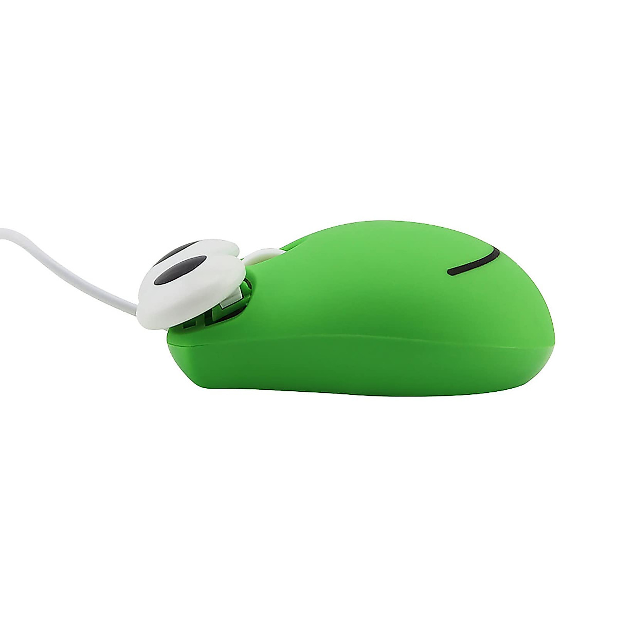 Sokelinn-six Wired Cute Mouse, USB Wired Mause for Kids with Lovely Cartoon Shaped, 1600PDI 3 Buttons Ergonomic Mini Mice for PC Laptop Desktop (Green Frog)